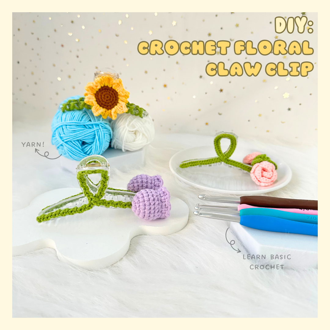 Crochet Claw Clip Workshop – Memo's Art House