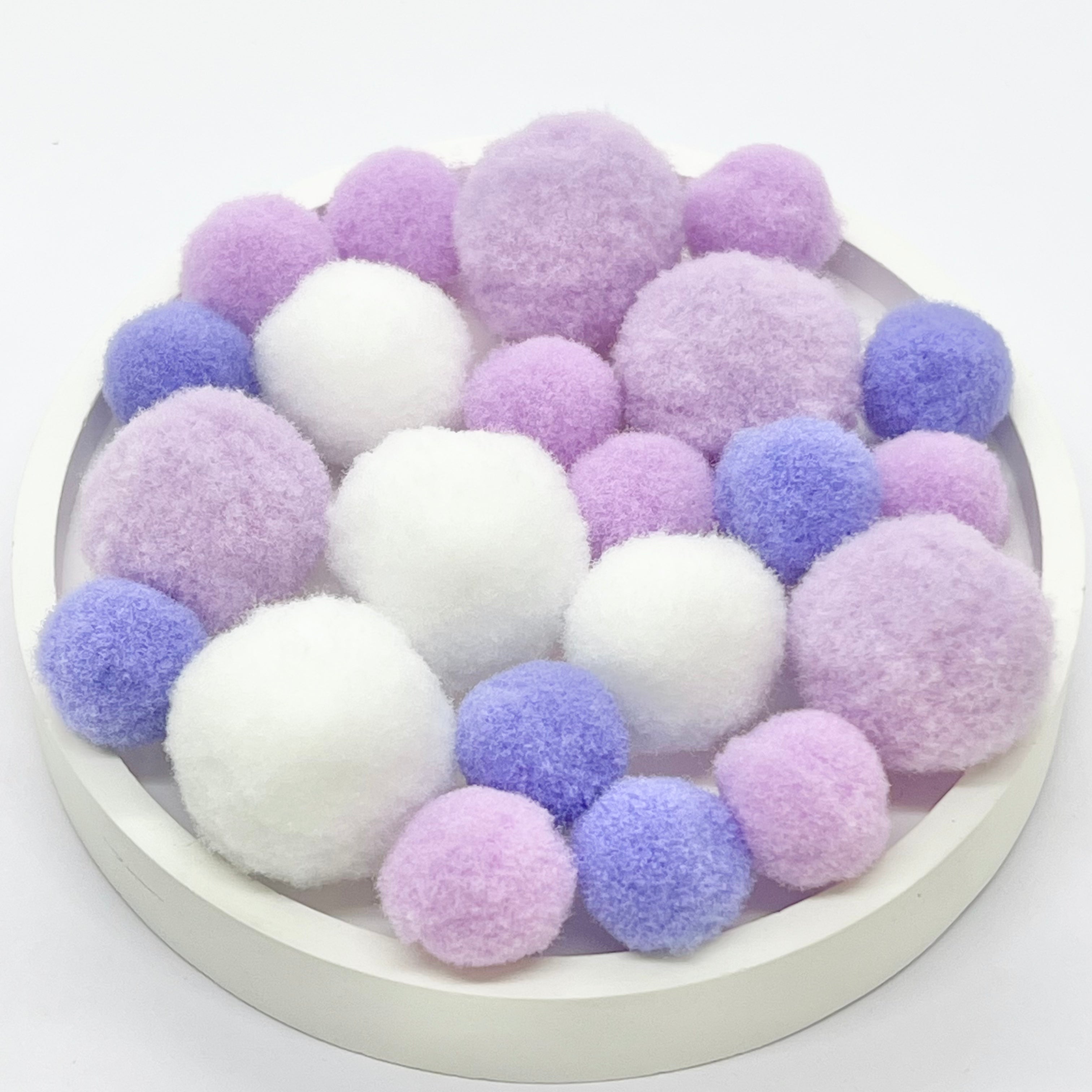 Assorted PomPom Balls: Purple – Memo's Art House