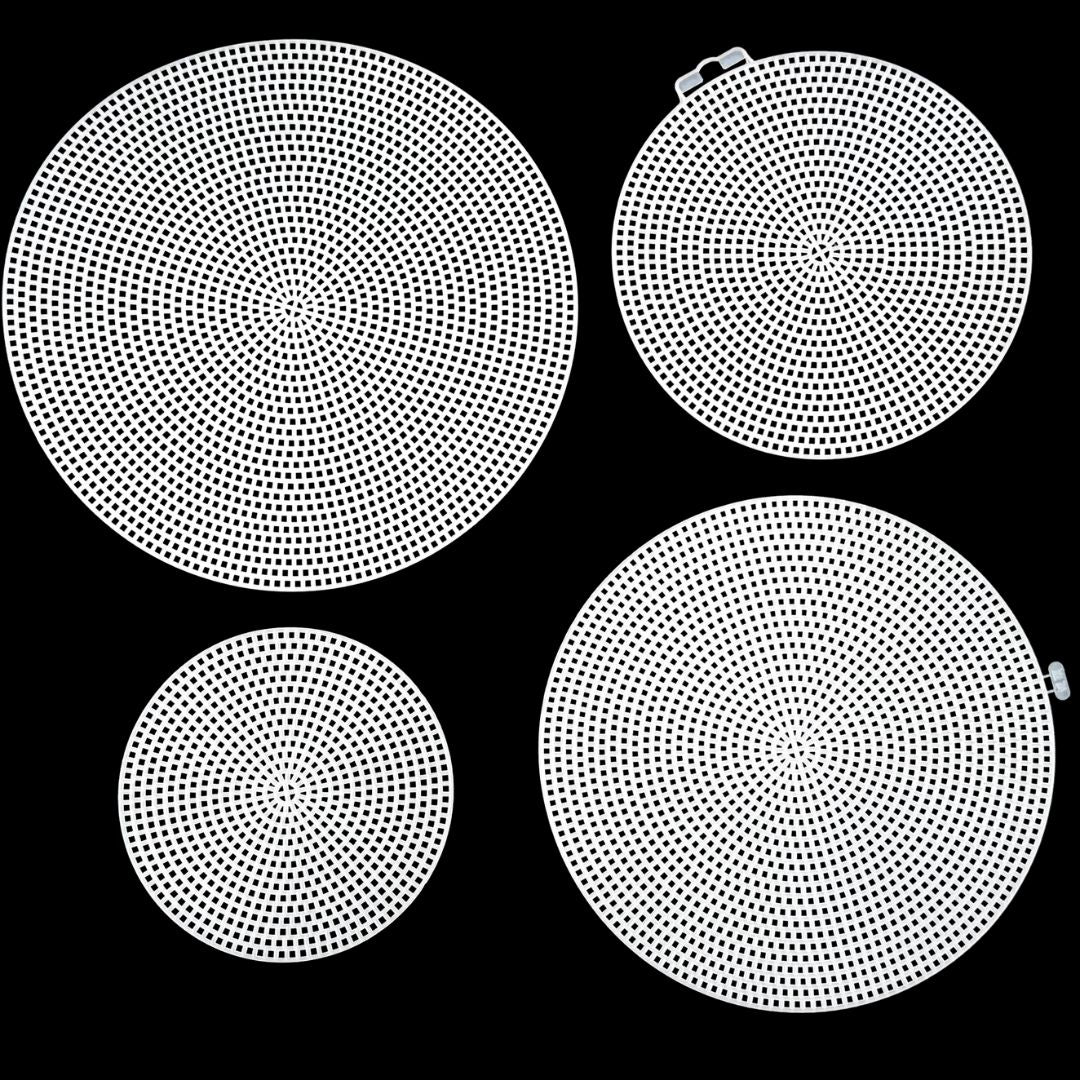 Clear Plastic Grid Bag Base - Round – Memo's Art House